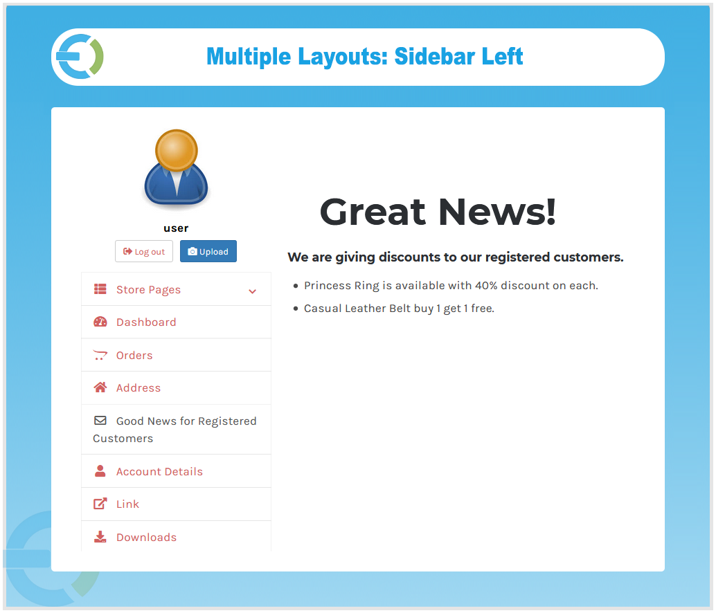 Woocommerce My Account Page Plugin Edit And Customize Account Page By Extendons
